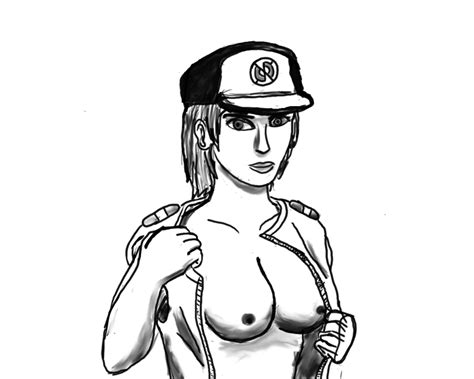 Rule 34 1girls Breasts Captain Scarlet First Porn Of Franchise Hat Monochrome Nipples Rule 63