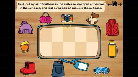 Following Three Step Temporal Directions Boom Cards™ Winter Suitcase