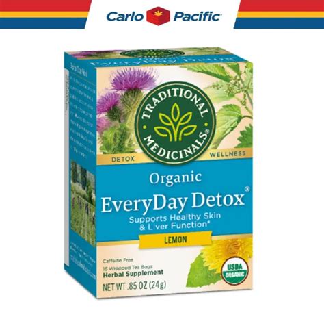 Traditional Medicinals Organic Everyday Detox Lemon Tea 85oz Lazada Ph