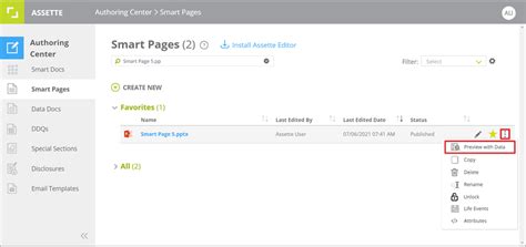How To Create A New Smart Page [legacy] Assette Support