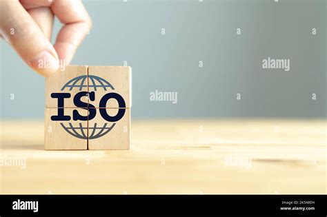 Iso Standards Quality Control Certification Concept Quality Warranty And Assurance Hand Puts