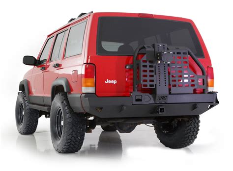 Smittybilt 76851 Xrc Rear Bumper With Tire Carrier For 84 01 Jeep Cherokee Xj Quadratec