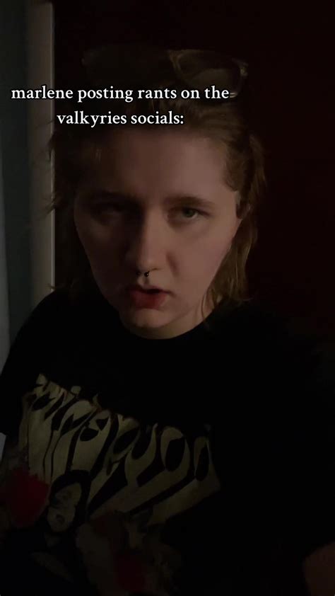 This Is So The Valkyries Specifically Marlene In A Band Spam Posting