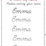 Trace Your Name In Cursive Tracing Worksheets