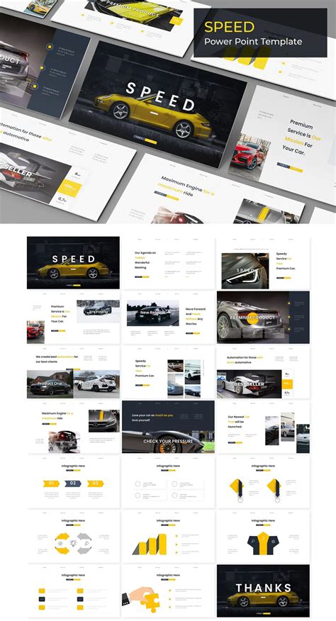 Speed Powerpoint Presentation Template 150 Total Slides On 5