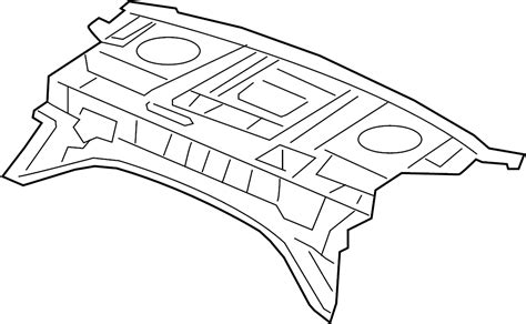 Honda Civic Shelf Rr Parcel Body Floor Inner 66500 Tt1 A00zz