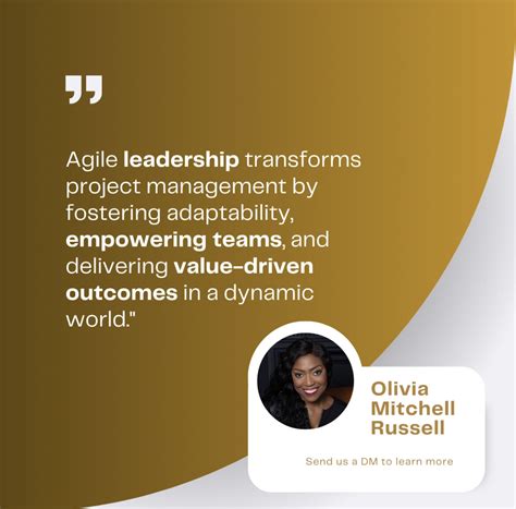 How Agile Leadership Transforms Modern Projects Olivia Mitchell Russell Ma Pmp Posted On The