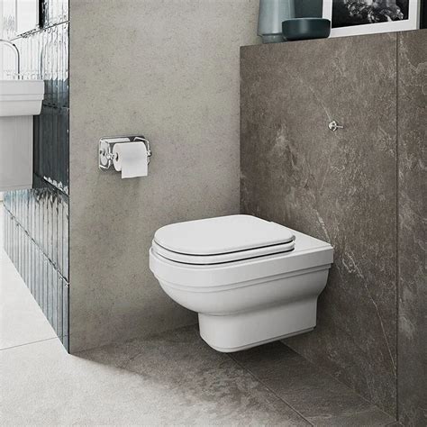 Burlington Riviera Hung Toilet With Soft Close Seat Victorian Plumbing
