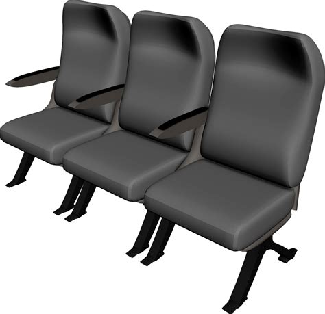 Airbus A320 Economy Seats 3d Model