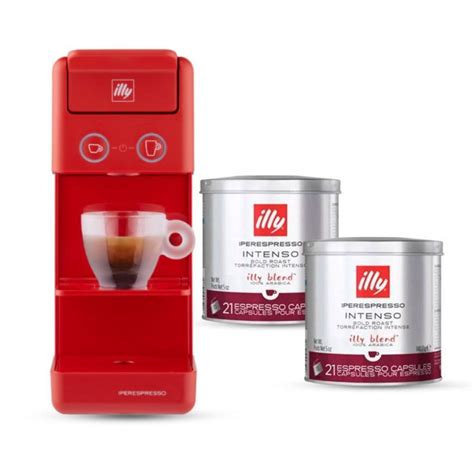 Illy Y33 Iperespresso Coffee Machine Starter Kit Intenso Red Illy