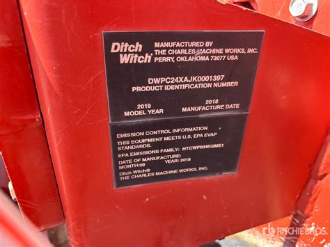 2019 Ditch Witch C24x Tracked Trencher W 2019 Ditch Witch S3c Trailer