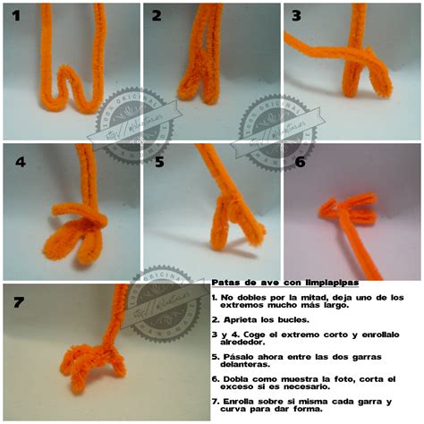 El Baúl De Elveawen Tutorial Patas De Ave Con Limpiapipas