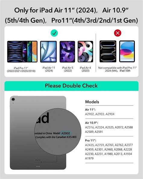 Rebound Magnetic Keyboard Case 360 For Ipad Air 11” 2024 Esr