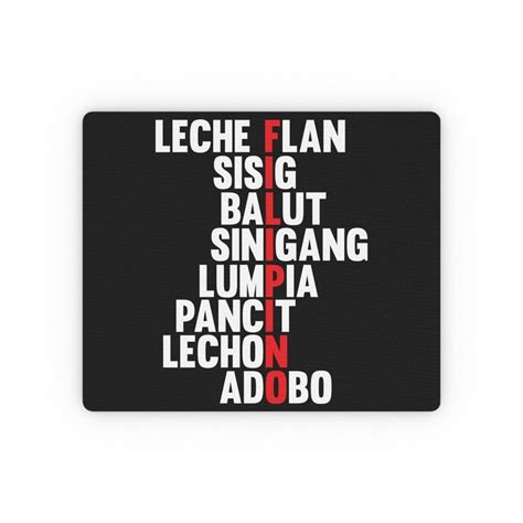 Leche Custards Sisig Balut Sinigang Cute Lechon Adobo Foodie Rectangul