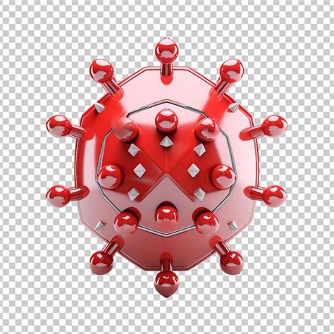 Premium Psd Shield Protecting Virus To Enter Concept