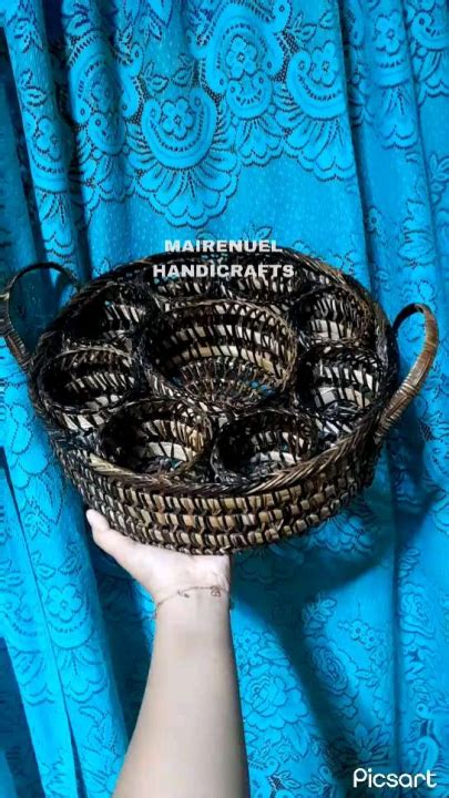 Rustic Native Glass And Pitcher Holder Lazada Ph