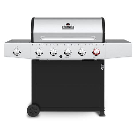 Grillpro Propane Bbq 6 Burners 805 Sq In Black And Stainless Steel 52 000 Btu 243964 Rona