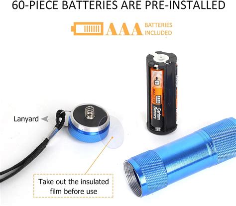 Mini Led Flashlights Batteries Included 100k Hrs Led Runtime