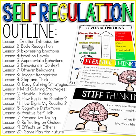 Self Regulation Curriculum Self Regulation Activities For School Coun