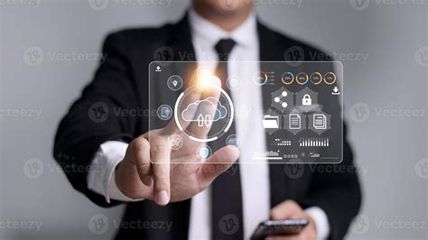 Cloud Computing Diagram Network Data Storage Technology Service