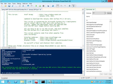 Updated Powershell Script With January 2015 Drivers For Deploying The