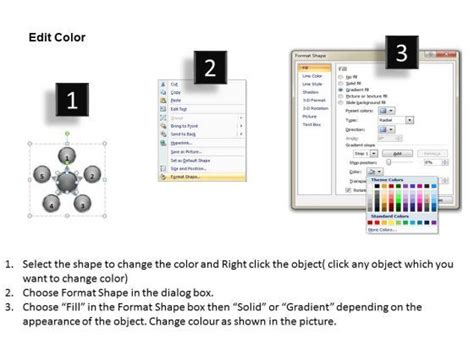 And Diverging Factors Process Flow Relative Circular Arrow Network PowerPoint Templates