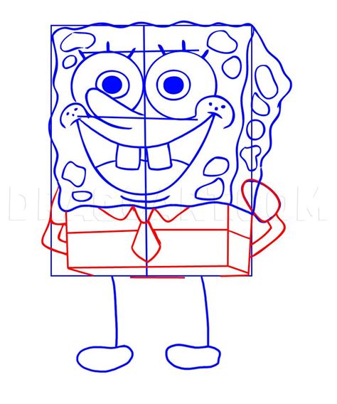 How To Draw Spongebob Drawing Step By Step By Dawn Spongebob Drawings Easy Drawings Rick