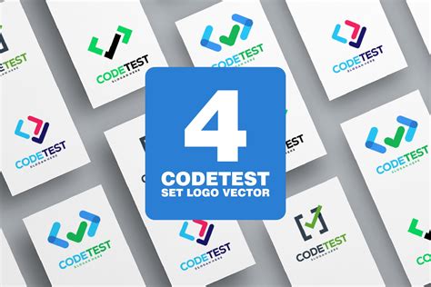 Set Of Code Tester Logo Template Branding And Logo Templates ~ Creative
