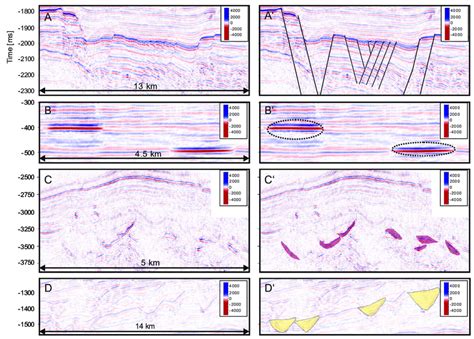 Seismic Section Illustrating The Seismic Anomalies Captured Within The