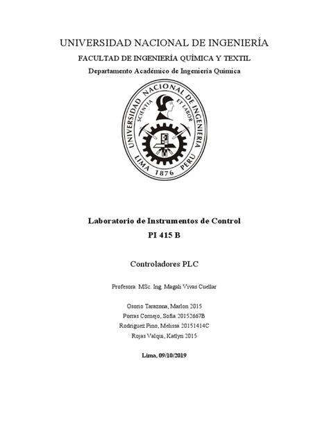 Informe Controladores Plc Pdf Controlador Lógico Programable Unidad Central De Procesamiento