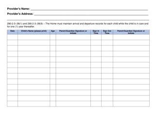 Inservice Sign In Sheet Download Printable Pdf Templateroller