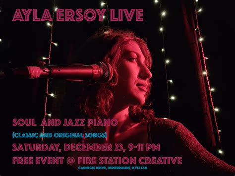This Saturday Singer Songwriter Fire Station Creative
