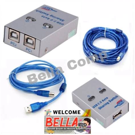 Jual Paket Auto Switch Printer Kabel Printer Usb 20 Sharing