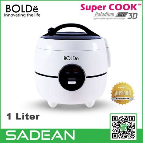 Jual Bolde Super Cook 3d Paladium Eco 1 Litre Rice Cooker Original Di