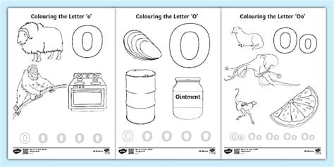 Editable Letter O Colouring Pages Professor Feito Twinkl