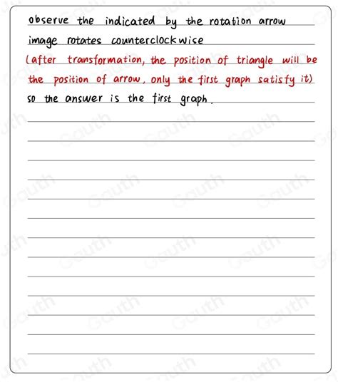 Solved Ldentify The Figure That Portrays A Rotation Of The Given Preimage As Indicated By The