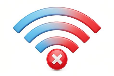 3d Wireless Or Wifi Illustration Bad Connection Concept Lost Network