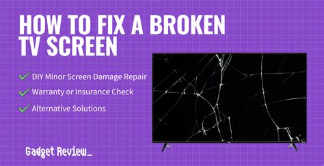 How To Fix A Broken Tv Screen A Step By Step Guide