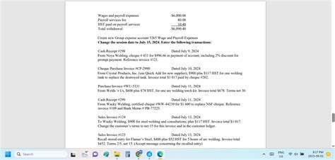 46 80 Hst Invoice Total 406 80 The Customers Paid