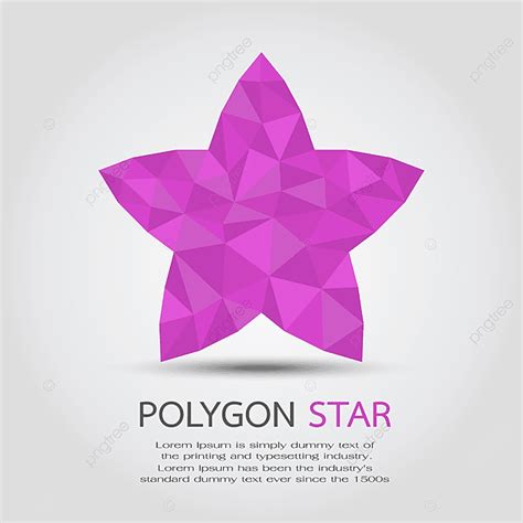Polygonal Vector Hd Png Images Polygon Star Art Abstract Concepts
