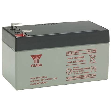 Yuasa Np12 12fr Industrial Np Series 12v 12ah Valve Regulated Lead Acid Battery Flame