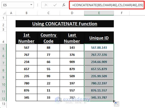 how to insert a dot between numbers in excel 3 methods exceldemy