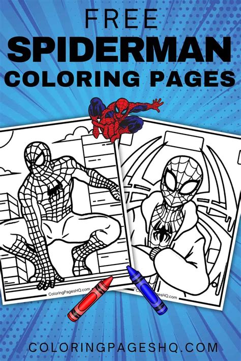 Spider Man Coloring Pages Free Pdf Printables Coloring Pages Hq