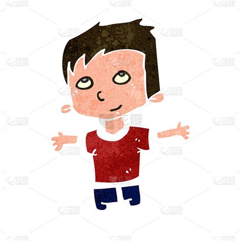 复古卡通快乐男孩