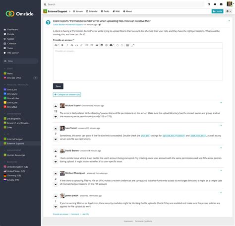 screenshots qanda humhub marketplace