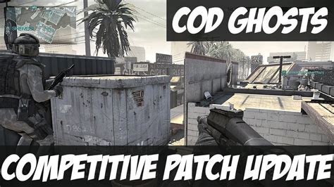 Competitive Patch Update For Cod Ghosts Call Of Duty Ghosts Youtube