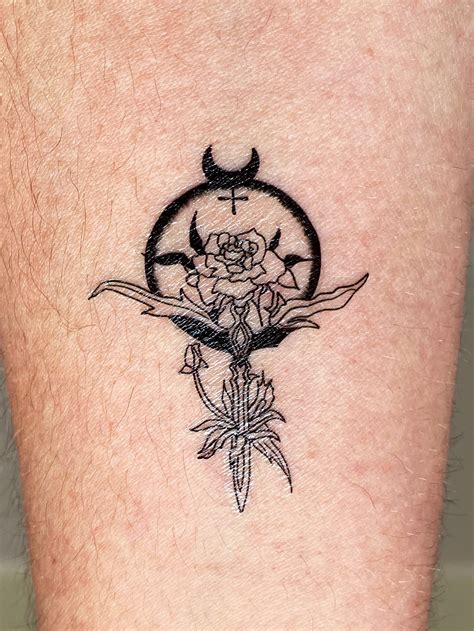 Dimitrescu Sisters Forehead Emblem Temporary Tattoo X3 Etsy