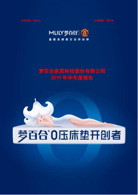 梦百合：2019年半年度报告