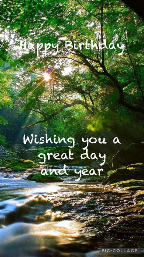 Happy Birthday Wishing You A Great Day Happy Birthday Nature Lover Happy Birthday Wishes For