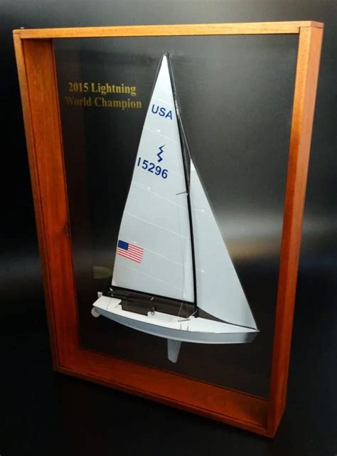 International Lightning Class Framed Half Model Seacraftclassics